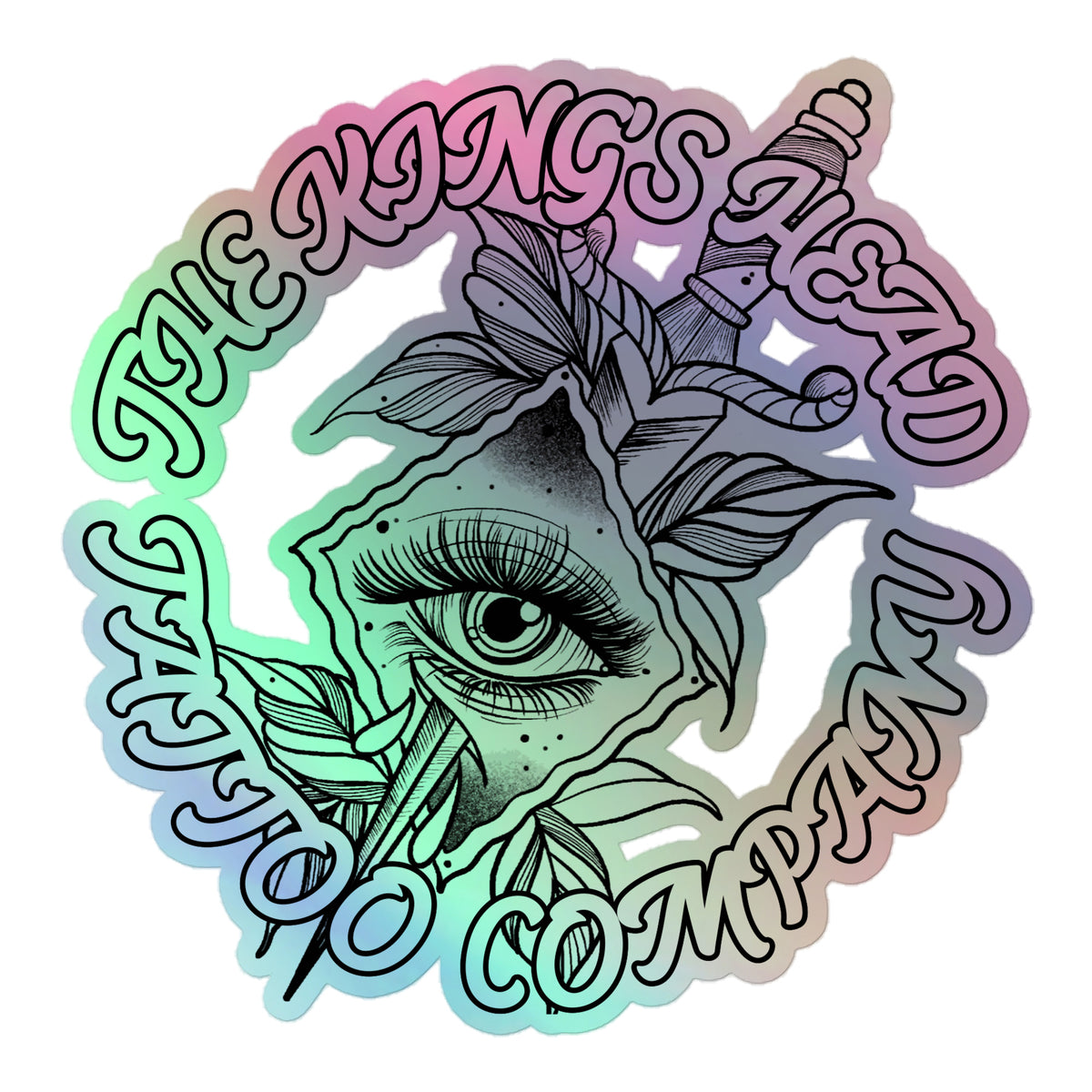 King's Head Holographic stickers – King's Head Tattoo Company